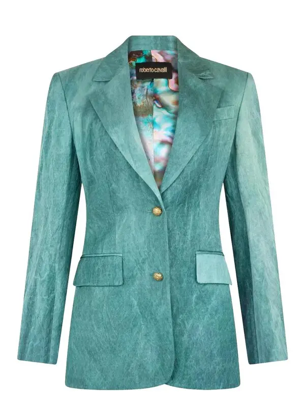 Roberto Cavalli Abstract-pattern Blazer - Green