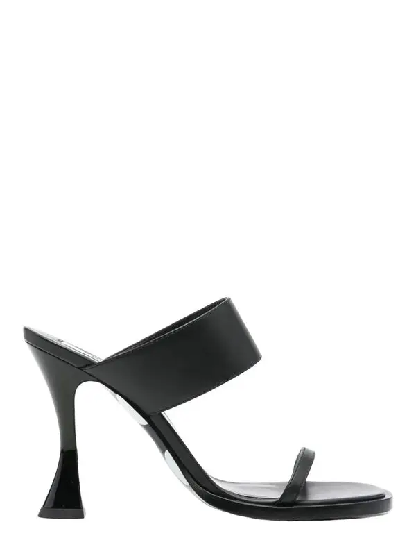 Moschino 100mm Leather Sandals - Black