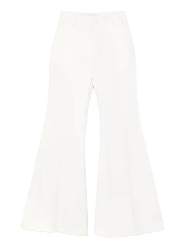Nina Ricci Flared Trousers - Neutrals
