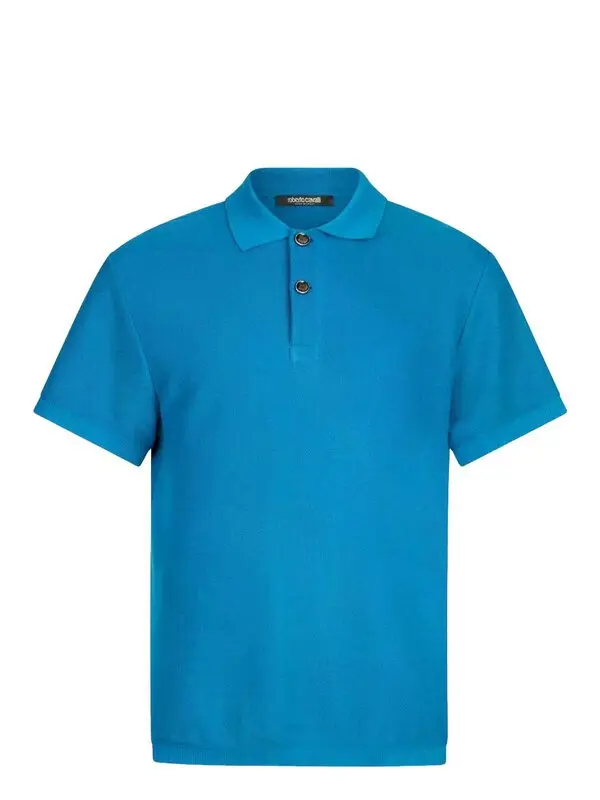 Roberto Cavalli Cotton Polo Shirt - Blue