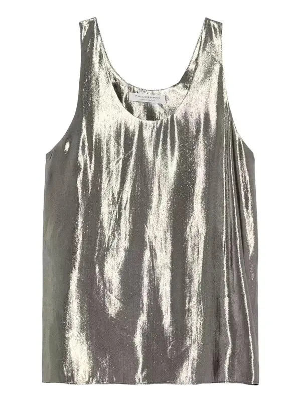 Philosophy Di Lorenzo Serafini Lamé Tank Top - Gold