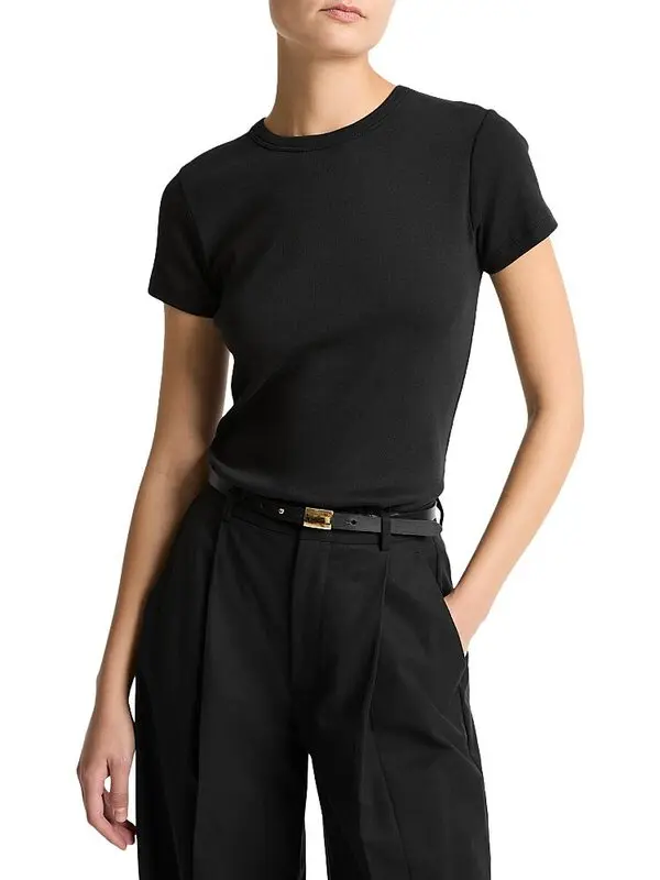 Vince Shrunken 90s Tee - Black
