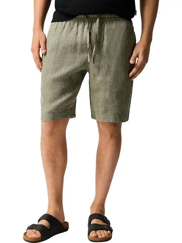 Rodd & Gunn Linen 9" Resort Shorts - Kelp