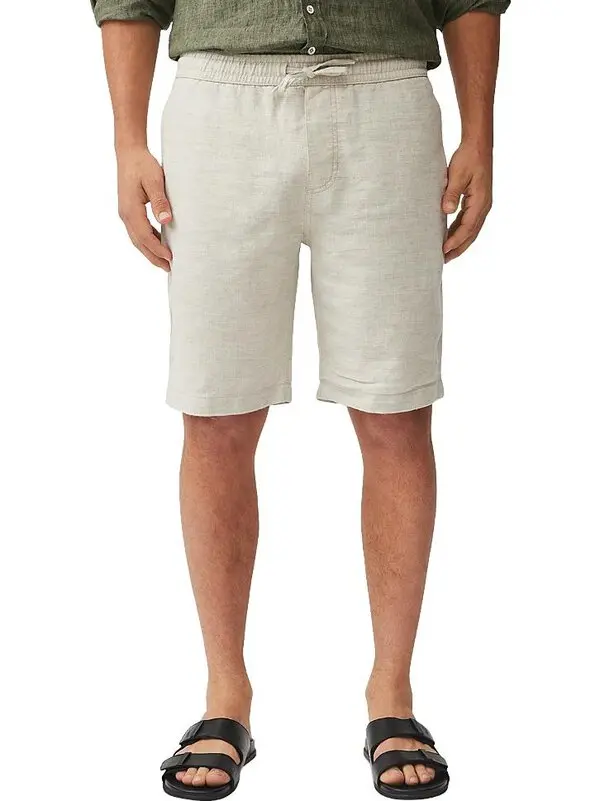 Rodd & Gunn Linen 9" Resort Shorts - Oatmeal