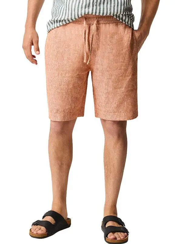 Rodd & Gunn Linen 9" Resort Shorts - Yam