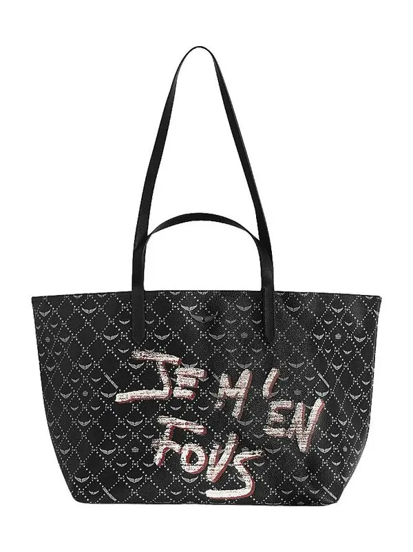 Zadig&Voltaire Z Shopper Xl Monogram Tag Tote - Black