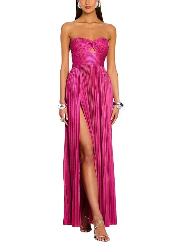 Retrofete Elora Strapless Dress - Hot Pink