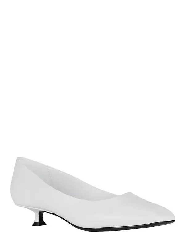 Jeffrey Campbell Subject Leather Pumps - White