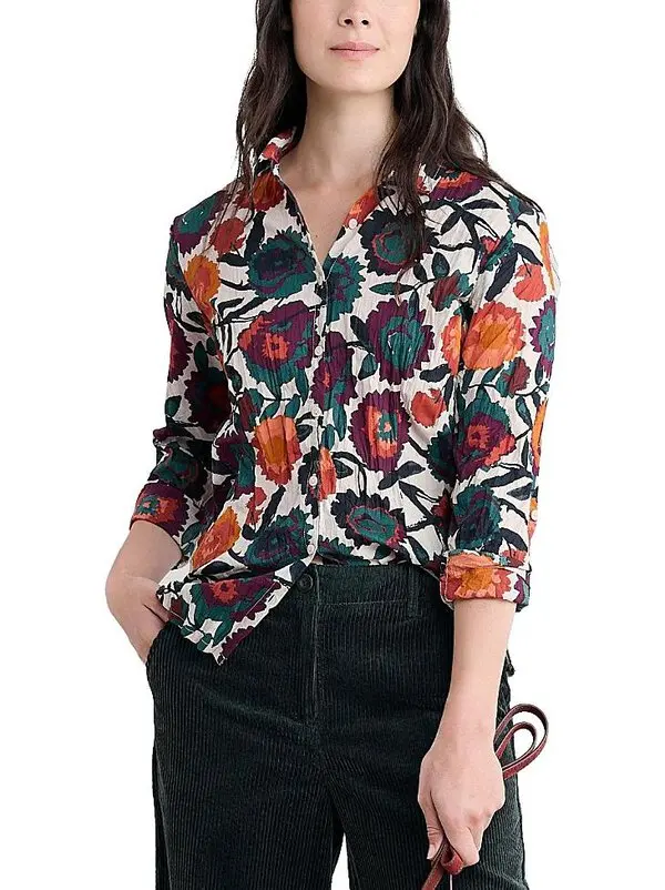 SEASALT CORNWALL Larissa Shirt - Figurative Floral Aran