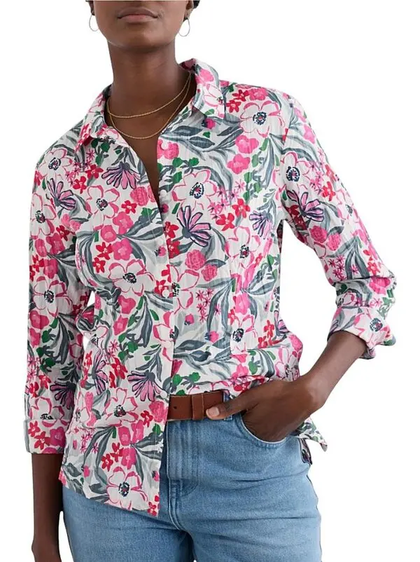 SEASALT CORNWALL Larissa Shirt - Garden Flowers Tulip