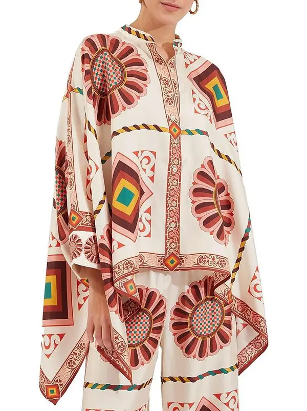 La DoubleJ Placee Foulard Shirt - Macro Tiles White