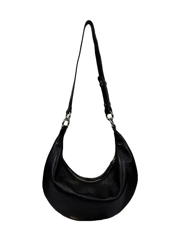 HYER GOODS Convertible Hobo Ring Bag - Black/gold
