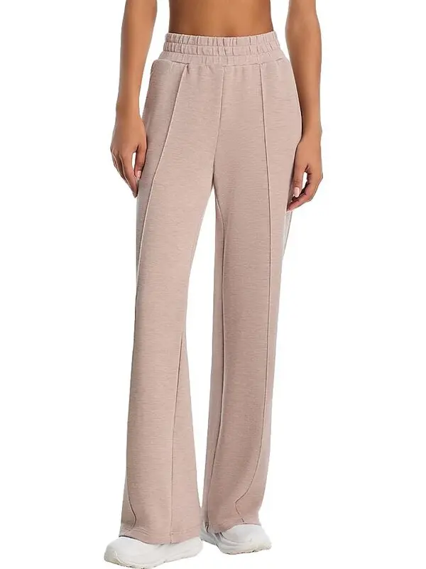 Varley Wide Leg Pants - Taupe Marle
