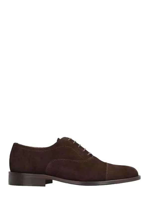 Bruno Magli Suede Oxford Shoes - Brown