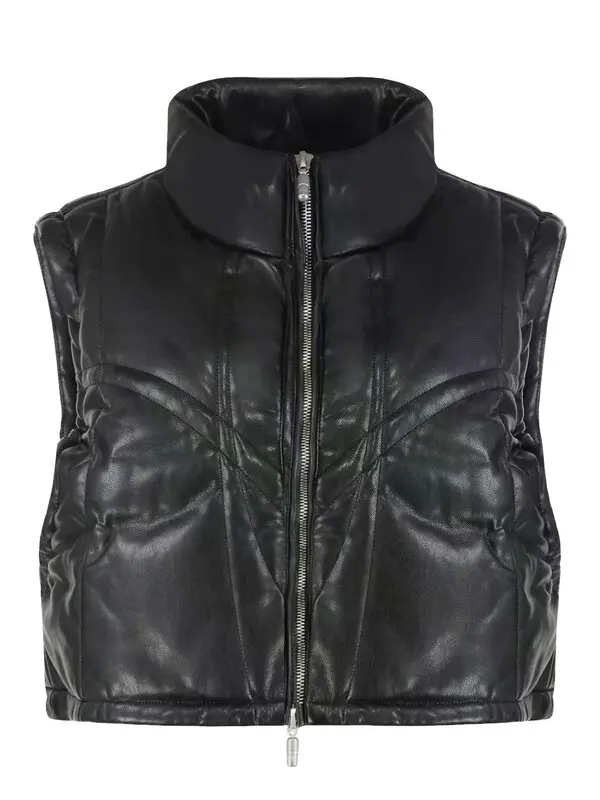 Rhude Faux-leather Vest - Black