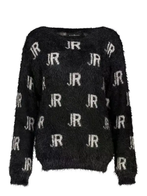 John Richmond Monogram Jumper - Black