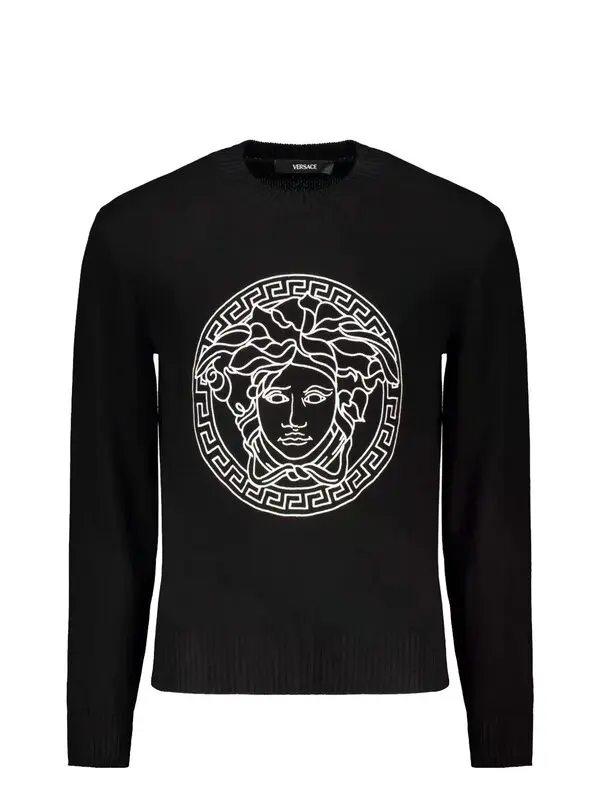 Versace Cotton Sweatshirt - Black