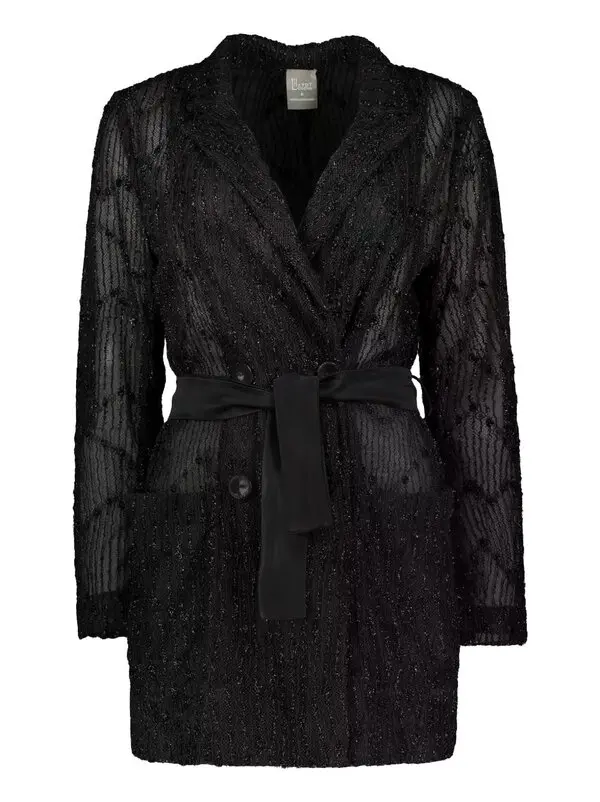Lorena Antoniazzi Lace Coat - Black