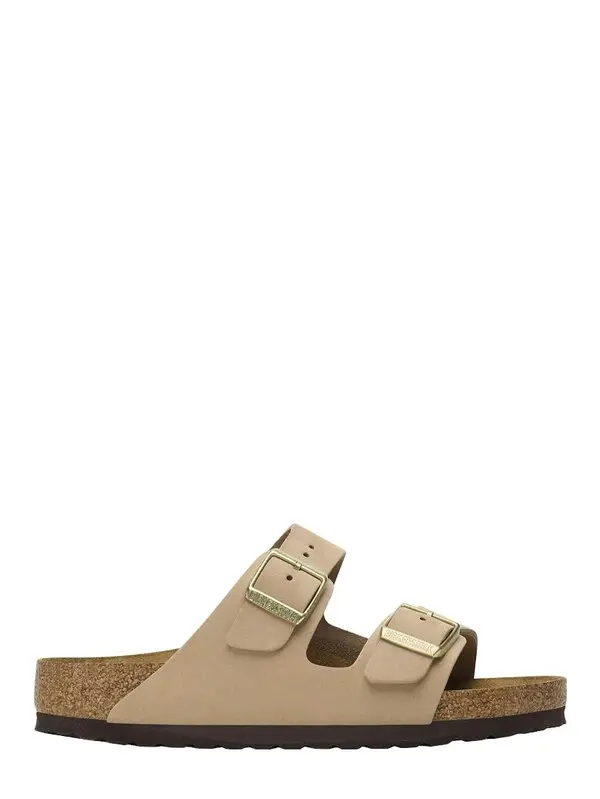 BIRKENSTOCK Arizona Soft Footbed Nubuck Leather Sandals - Sandcastle