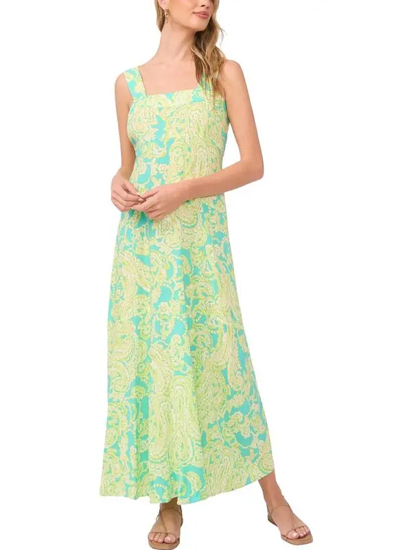 Vince Camuto Paisley Maxi Sundress - Lime Press