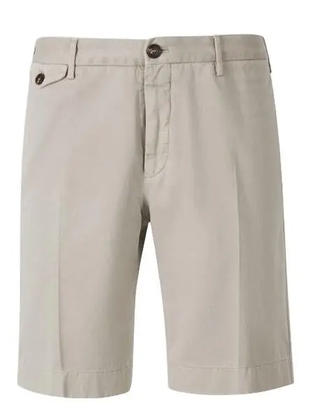 Incotex Slim Fit Cotton Bermuda Shorts - Brown