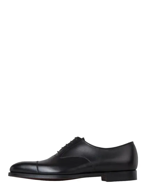 Crockett & Jones Hallam Leather Oxford Shoes - Black