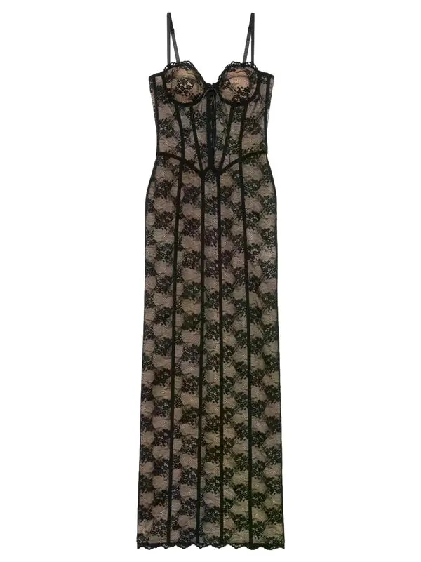 Giuseppe Di Morabito Floral-lace Gown - Black