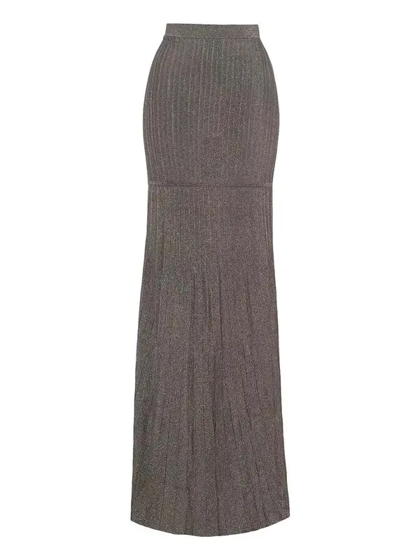 Adam Lippes Knitted Maxi Skirt - Grey