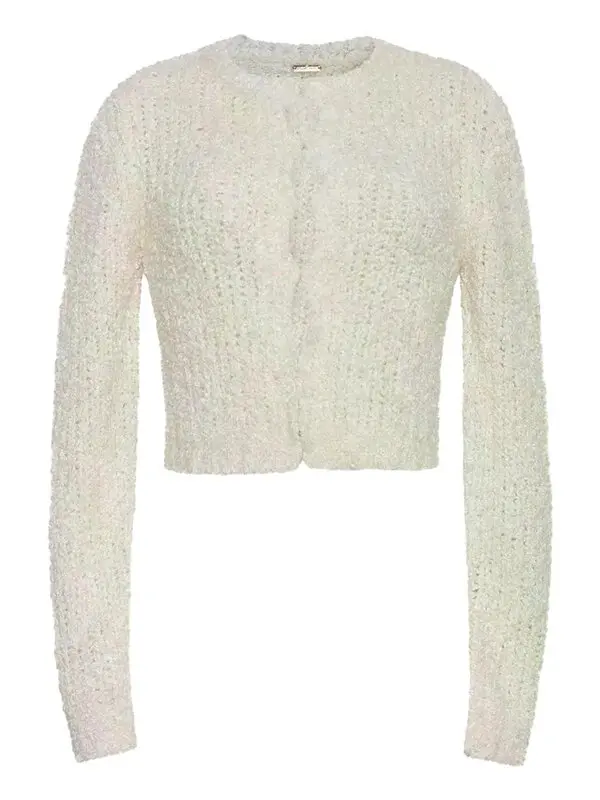 Adam Lippes Alice Silk Cardigan - Neutrals