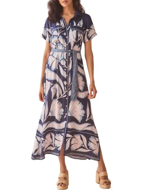 Omika Amira Maxi Dress - Adelaide Mariner