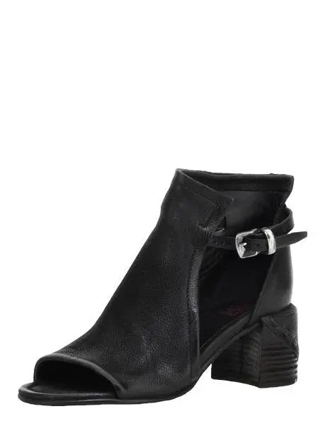 A.S.98 Maxwell Open Toe Bootie - Black