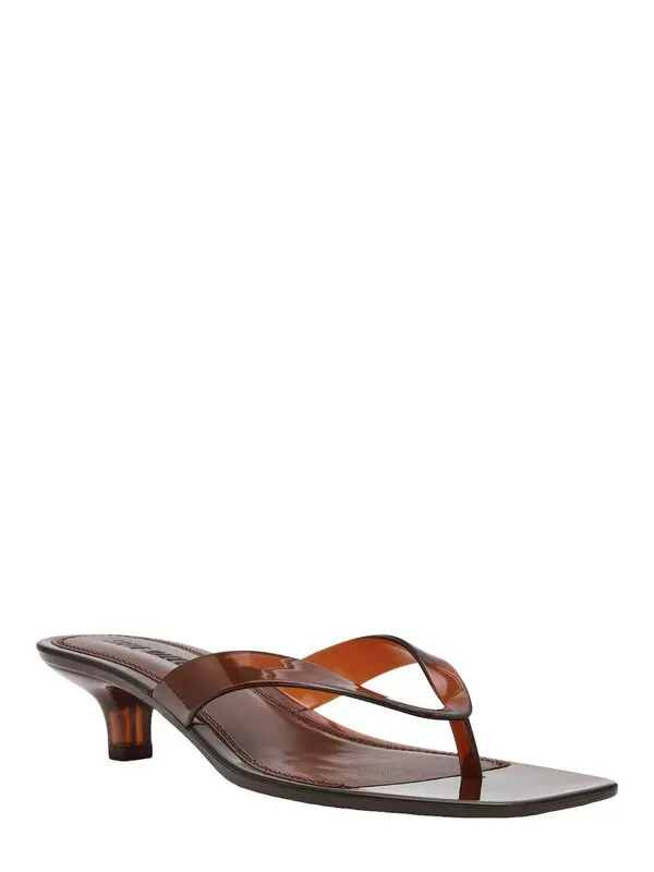 Steve Madden Tracie Kitten Heel Flip Flop - Brown