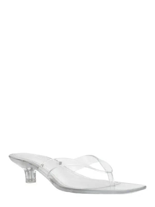 Steve Madden Tracie Kitten Heel Flip Flop - Clear