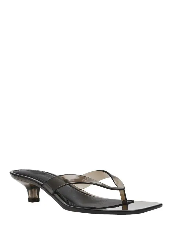 Steve Madden Tracie Kitten Heel Flip Flop - Smoke
