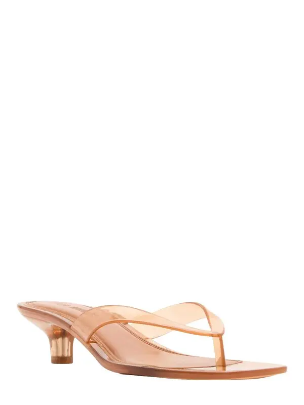 Steve Madden Tracie Kitten Heel Flip Flop - Tan