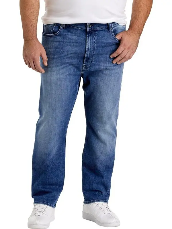 7 For All Mankind Big & Tall Berna Athletic-fit Jeans - Med Wash