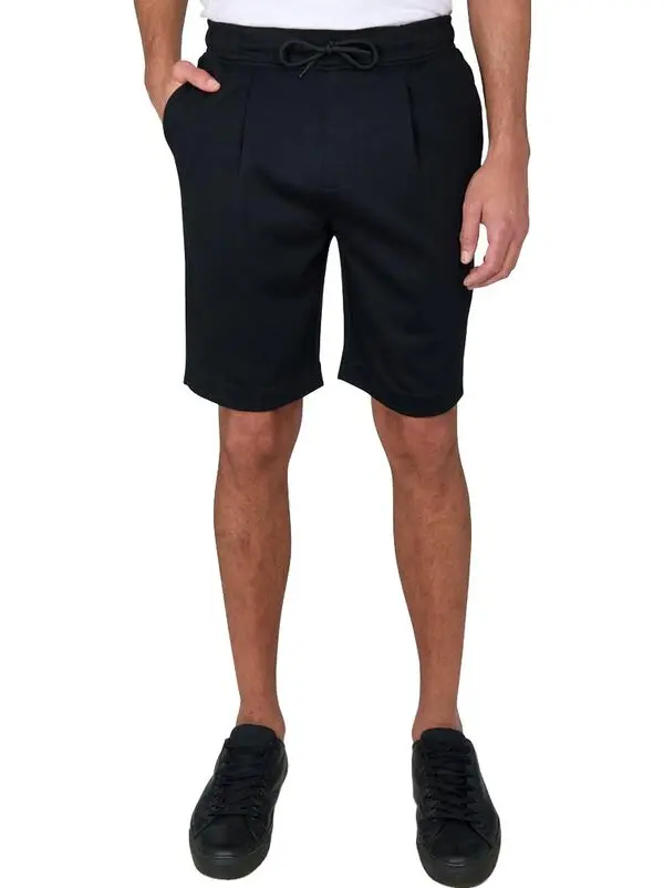 BROOKLYN BRIGADE Slim Fit Solid Drawstring Shorts - Black