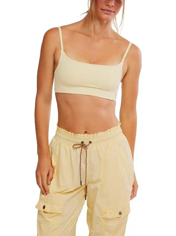 Free People Tighten Up Mini Sports Bra - Sunlit Yellow