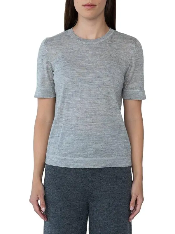 SSKEIN Crew Neck Short Sleeve Tee - Fog Grey Heather
