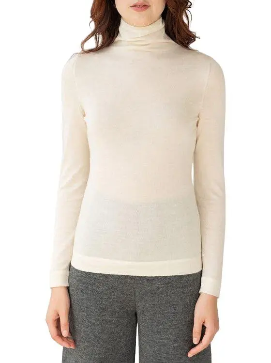 SSKEIN Turtleneck Pullover - Ivory
