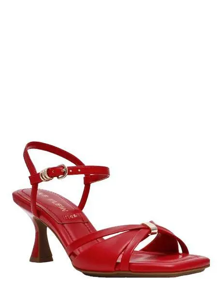 Anne Klein Jelena Ankle Strap Sandals - Red