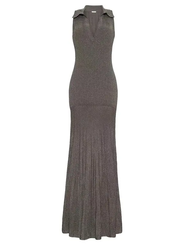 Adam Lippes Tashi Midi Dress - Grey