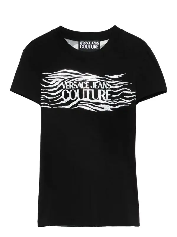 Versace Logo-print T-shirt - Black