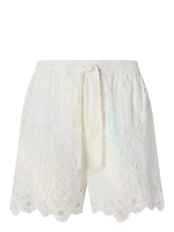 Pinko Crochet Shorts - White