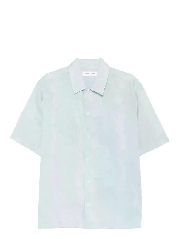 SAMSOE SAMSOE X Saayo Jacquard Shirt - Blue