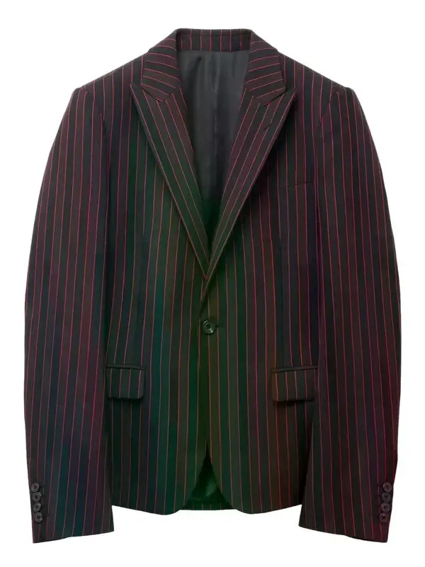 Alexander McQueen Striped Blazer - Black