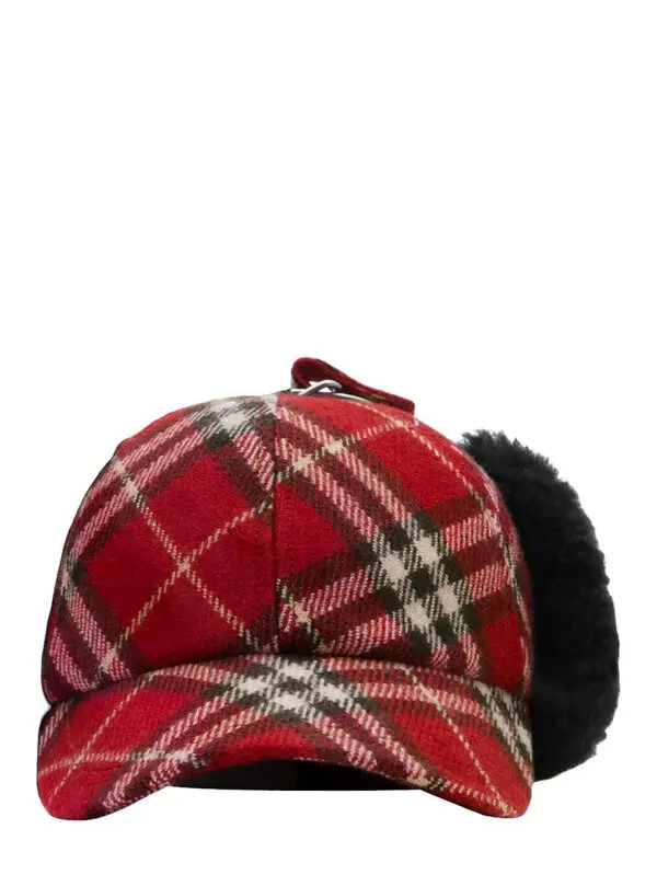 Burberry Ear Flaps Cap - Red