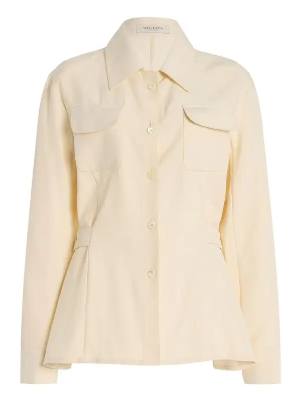 Giuliva Heritage The Gea Silk Shirt - Ivory