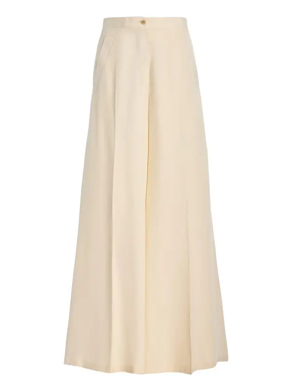Giuliva Heritage The Paola Silk Trousers - Ivory