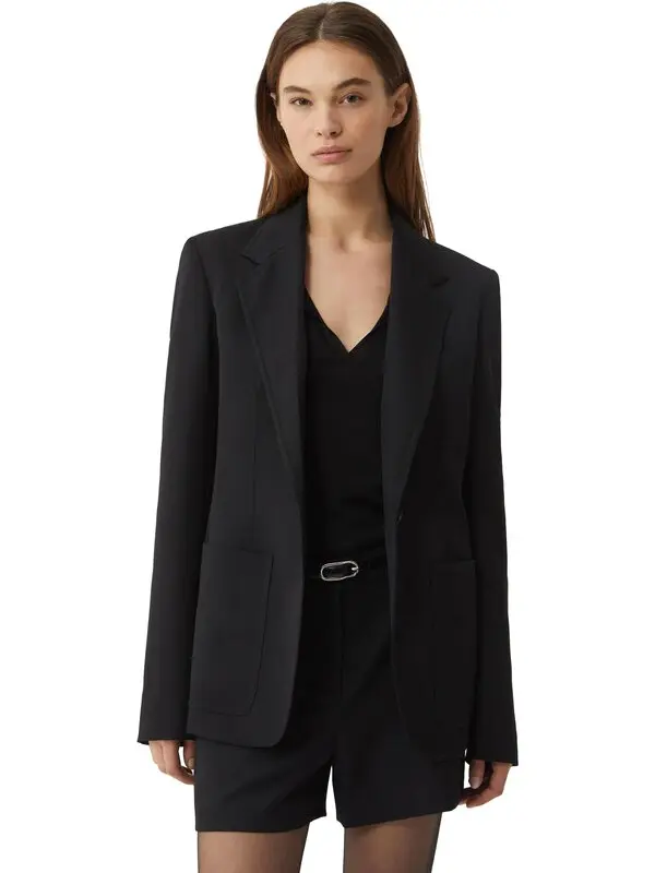 Veronica De Piante Faye Wool Jacket - Black